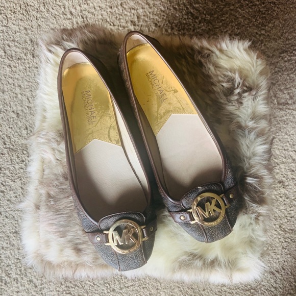 MICHAEL Michael Kors | Shoes | Authentic Mk Michael Kors Logo Flats ...